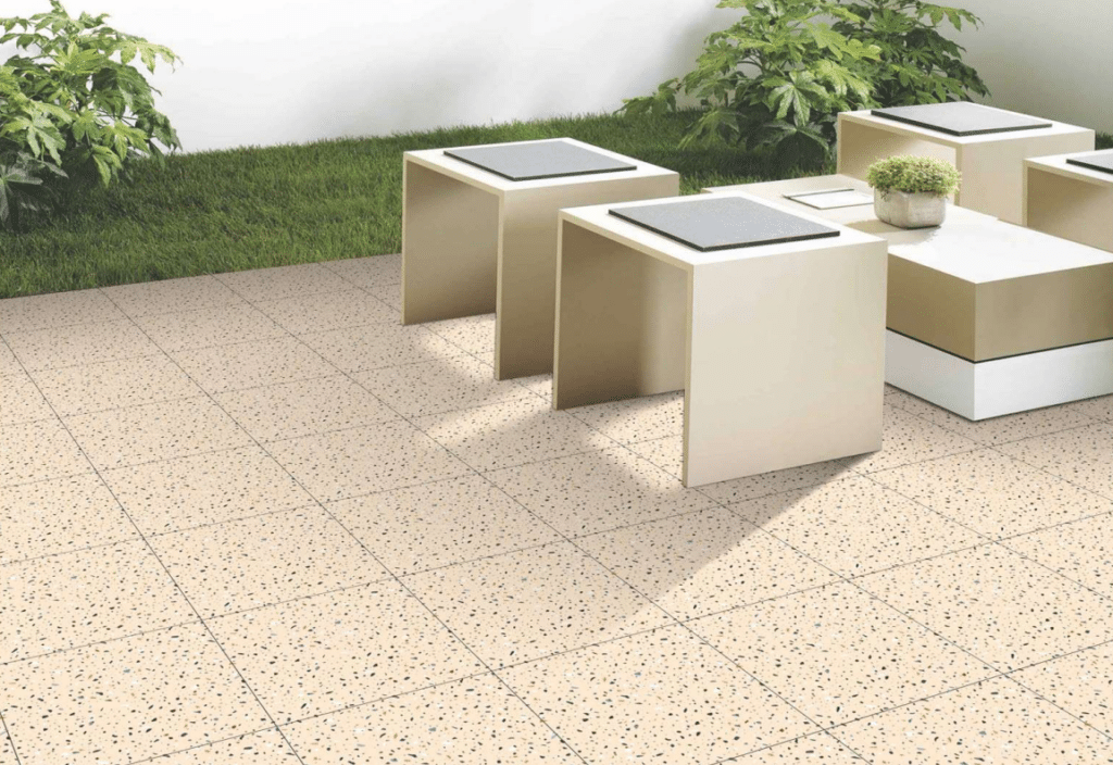 Stylish Porcelain Punch Tiles (50x50 cm) – Beige Finish